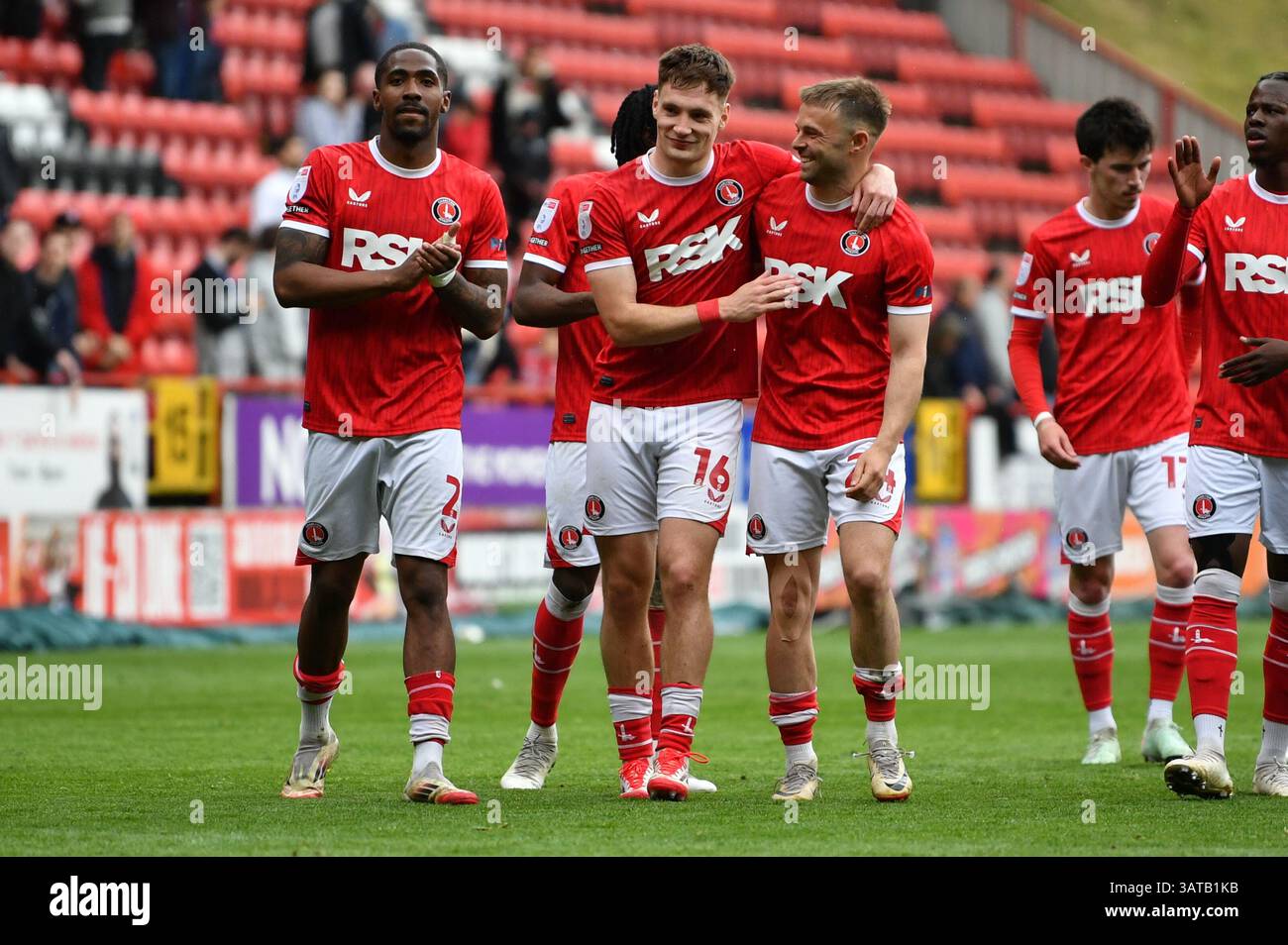 London, England. 18th Apr 2025. Kayne Ramsay, Josh Edwards and Matty ...