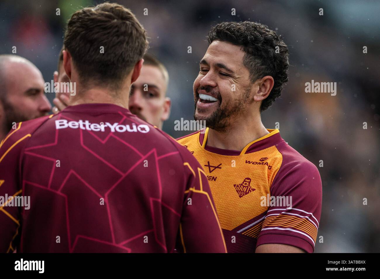 Leeds, UK. 18th Apr, 2025. Jacob Gagai of Huddersfield Giants during ...