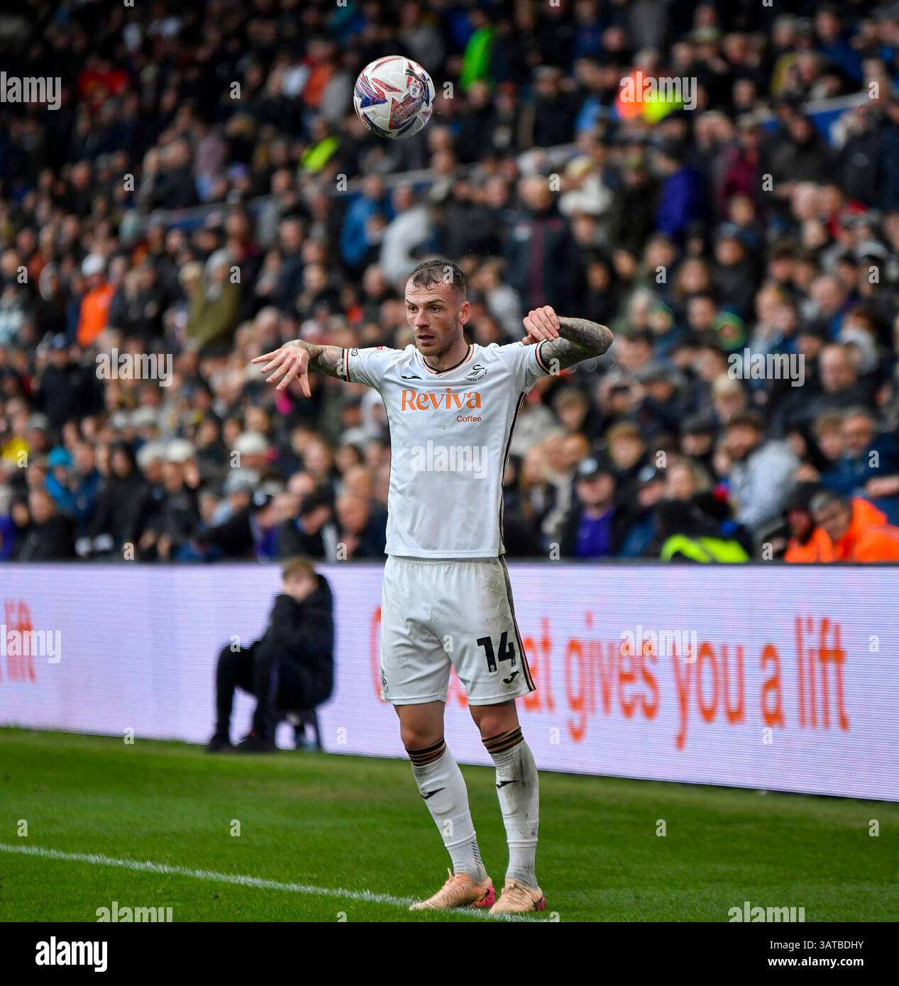 Swansea.com Stadium, Swansea, UK. 18th Apr, 2025. EFL Championship ...