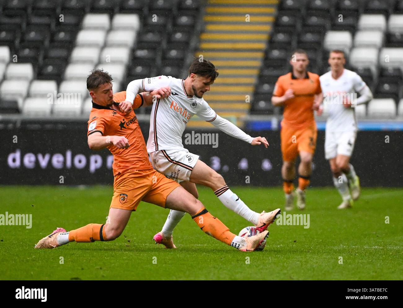 Swansea.com Stadium, Swansea, UK. 18th Apr, 2025. EFL Championship ...