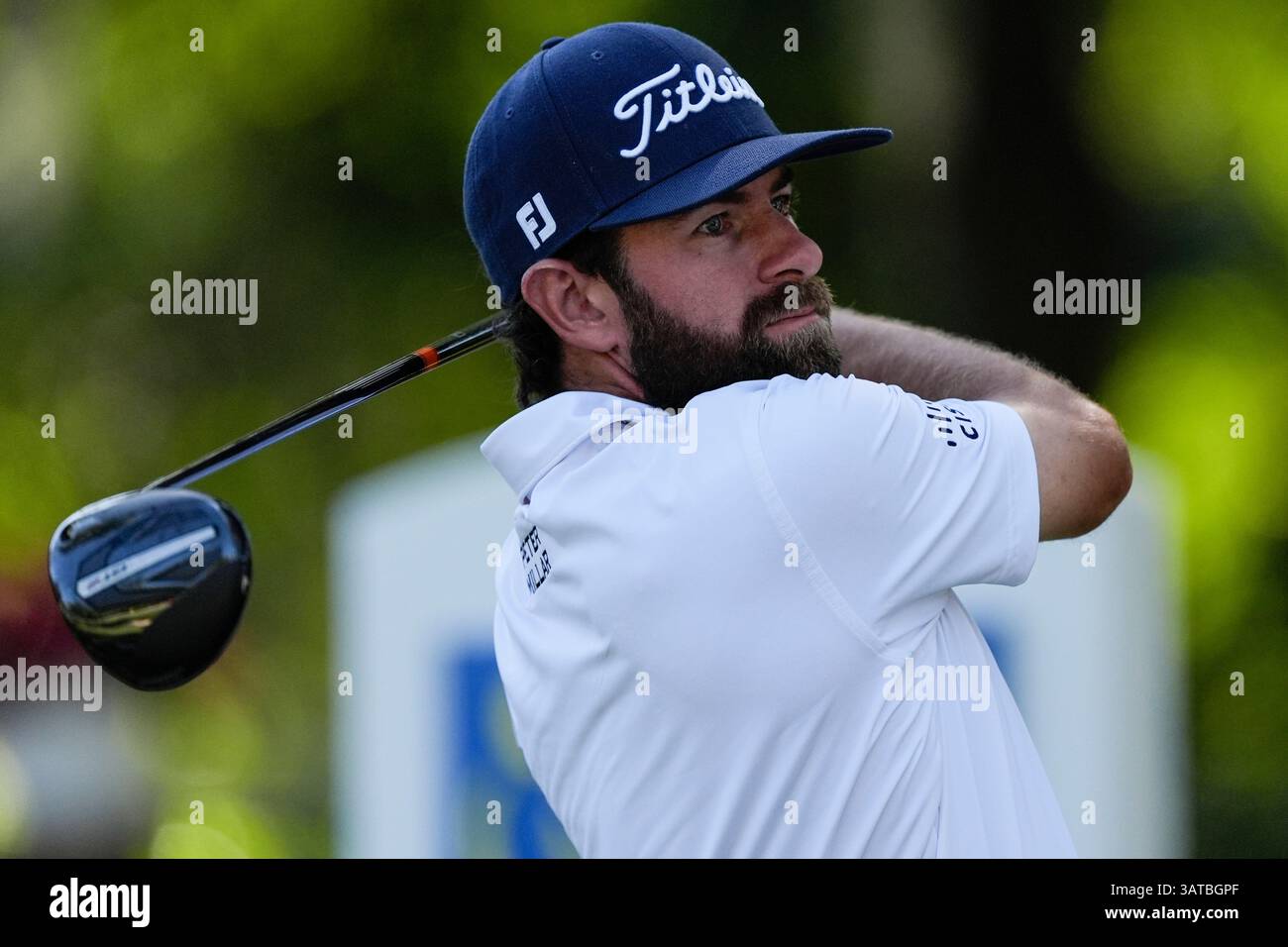 Cameron Young hits from the second tee during the second round of the ...