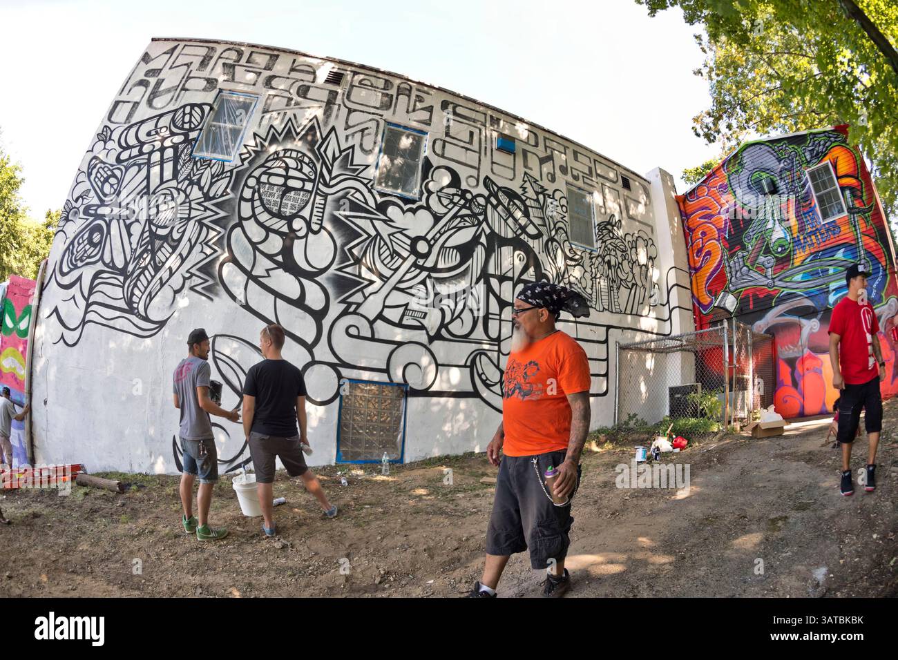 August 24, 2013 - Huntington, New York, U.S. - Famous street artists ...