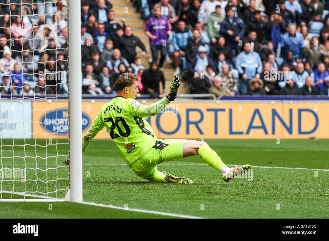 #20, goalkeeper Josh Griffiths of WBA in action during the Sky Bet ...