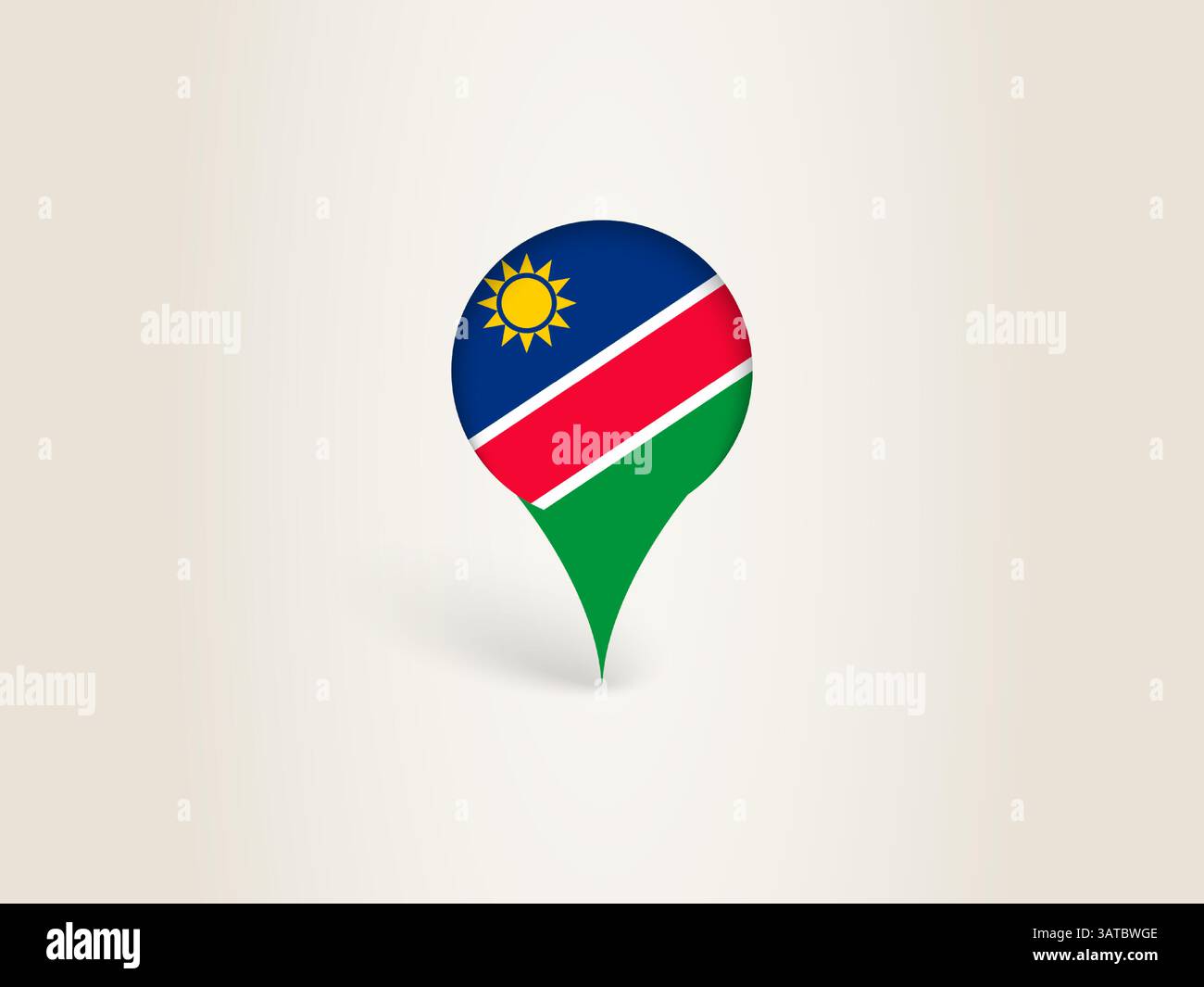 Pin Icon with Namibia National Flag. Location Marker Icon Stock Vector Image & Art - Alamy