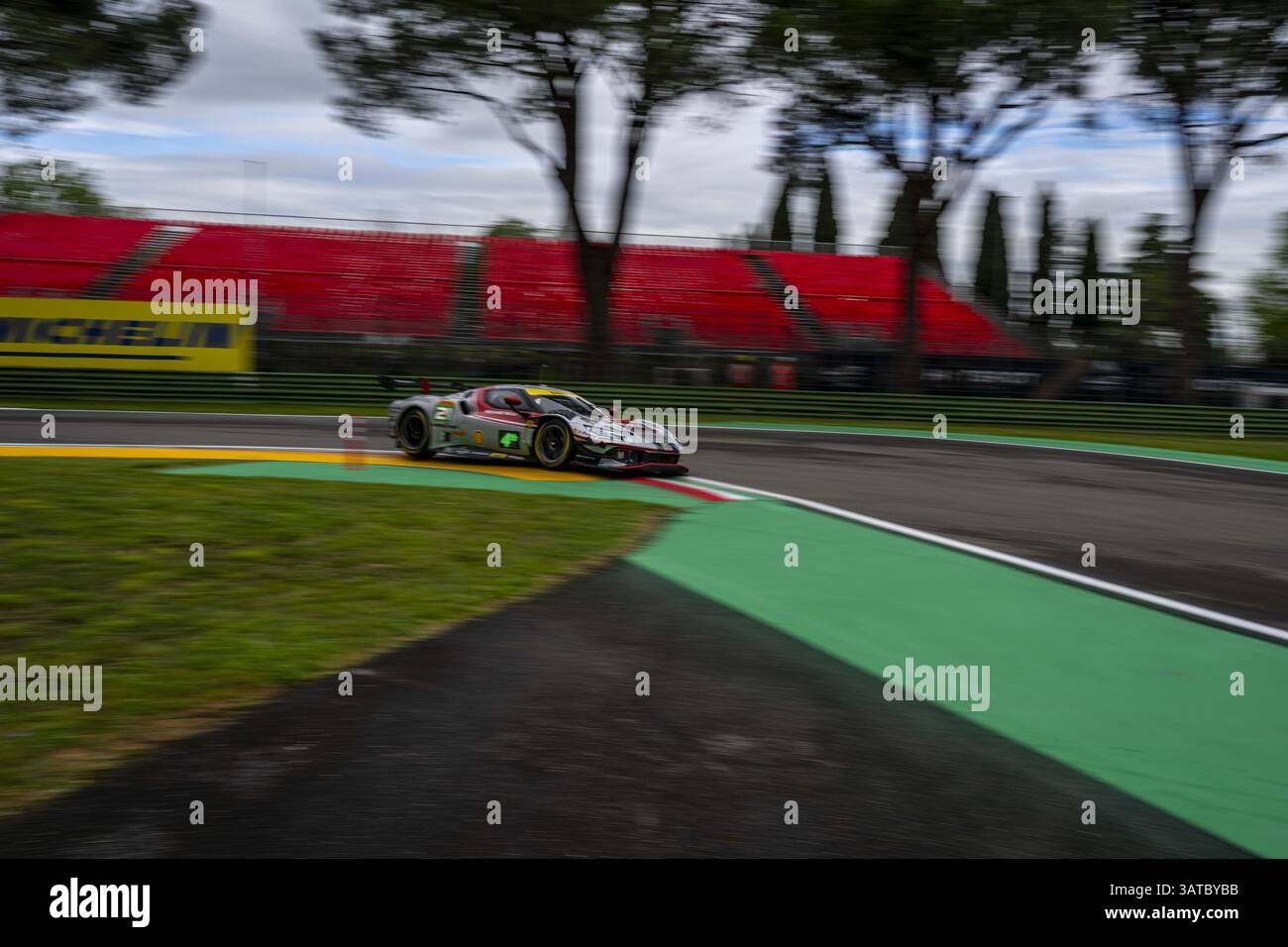 Imola, Italy. 18th Apr, 2025. Vista AF Corse, Ferrari 296 LMGT3, Thomas ...