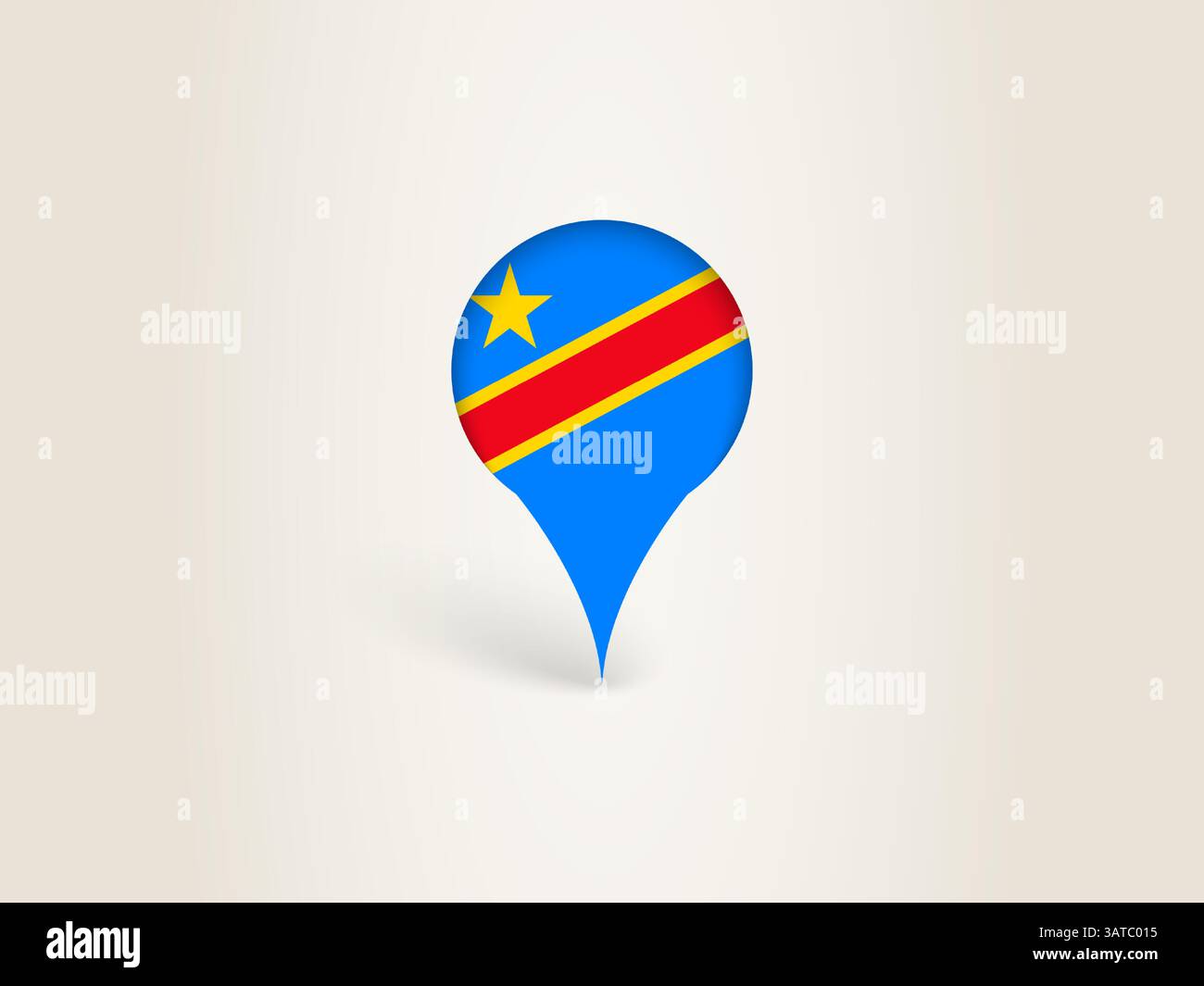 Congo location icon hi-res stock photography and images - Alamy