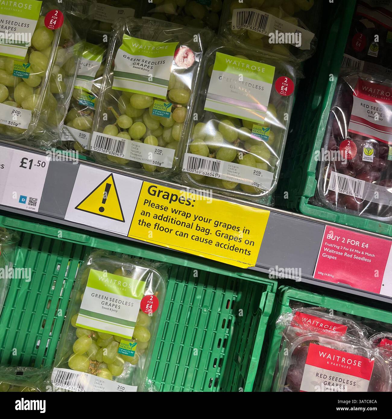 Supermarket slip warning hi-res stock photography and images - Alamy