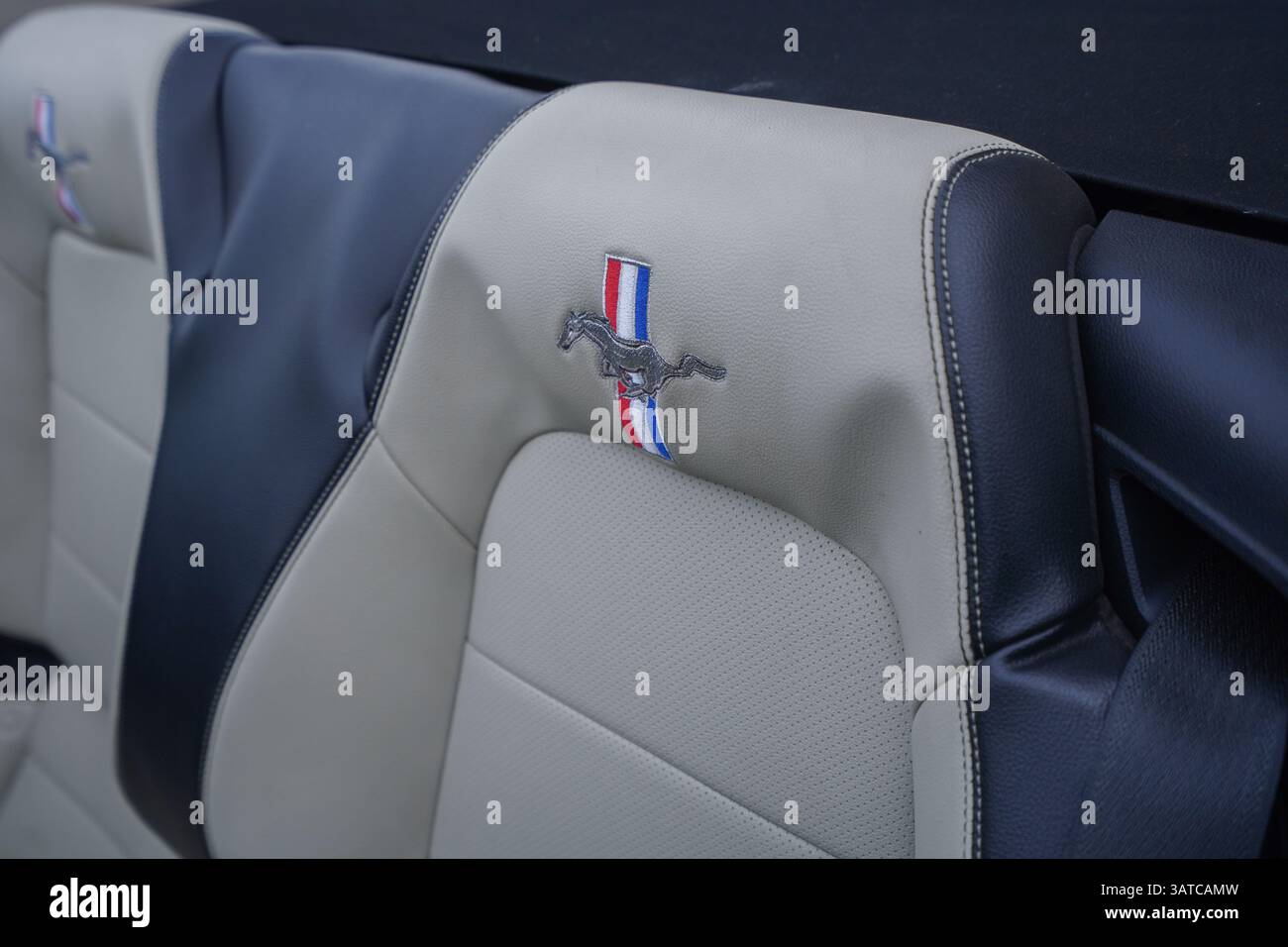 London UK 18 April 2025. A convoy of Mustangs is joined by Transformers ...