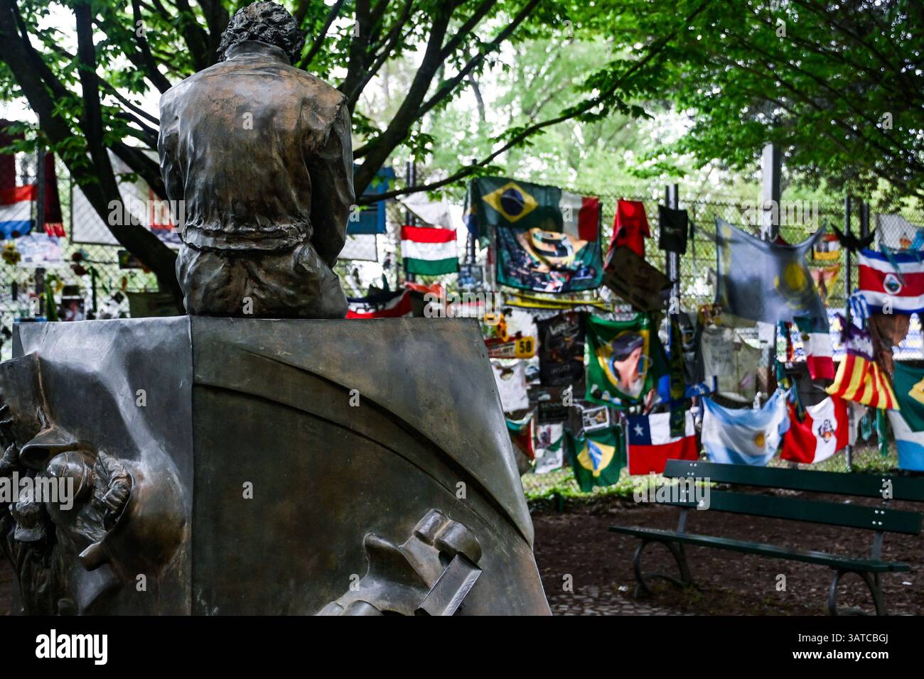 Imola, Italy. 18th Apr, 2025. Memorial Ayrton Senna in Imola, During ...