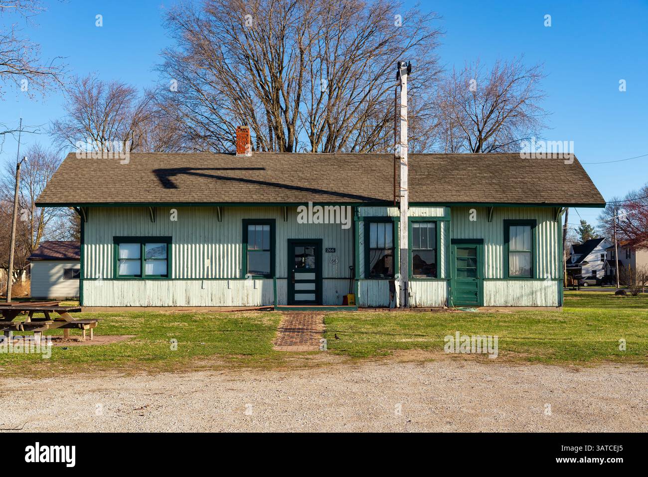 McLean, Illinois - United States - March 22nd, 2025: The McLean Depot ...