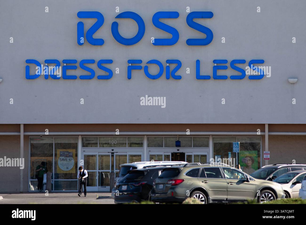 A Ross storefront in a shopping complex. Tariffs imposed by the trump ...