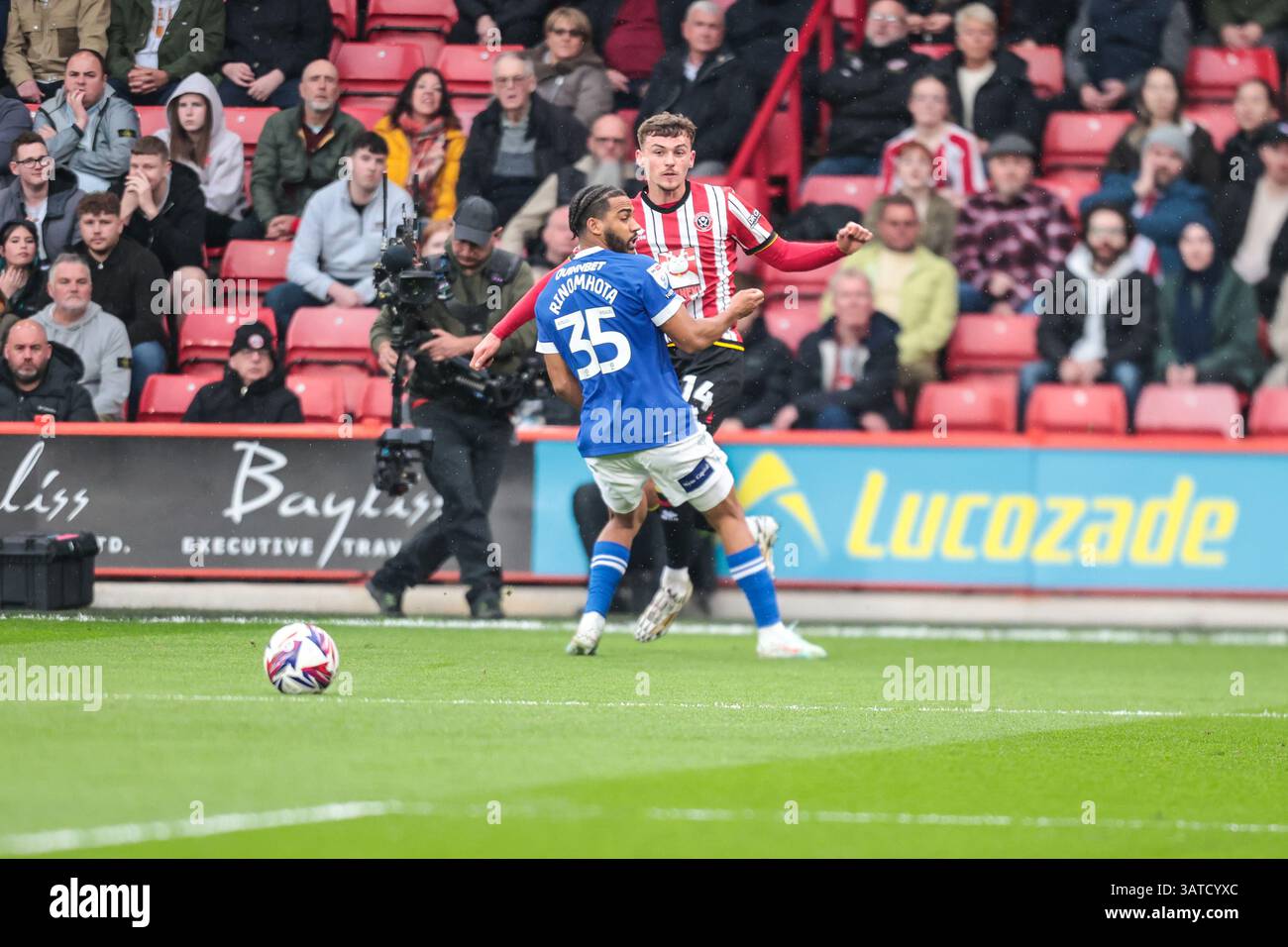 Sheffield, UK. 18th Apr, 2025. Harrison Burrows of Sheffield United ...