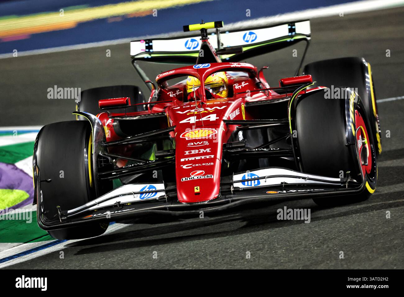 Jeddah, Saudi Arabia. 18th Apr, 2025. Lewis Hamilton (GBR) Ferrari SF ...