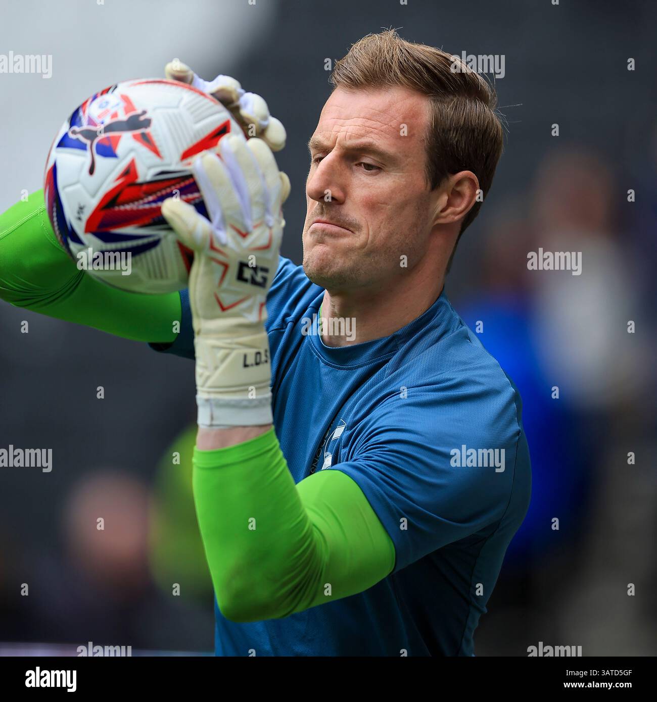 Milton Keynes Dons Goalkeeper Craig MacGillivray (15) during the EFL League 2 match between ...