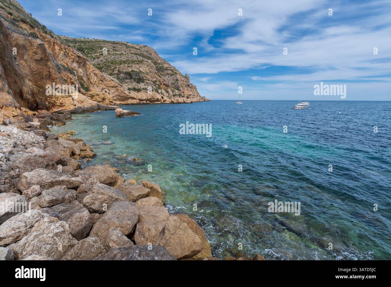 Die Cala Tango oder auch Cala Pope in Javea Xabia ist eine alte Bucht ...