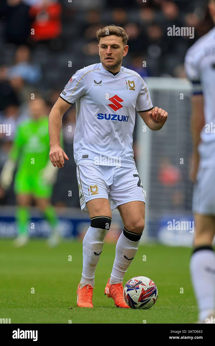 Milton Keynes Dons Defender Laurence Maguire (23) during the EFL League ...