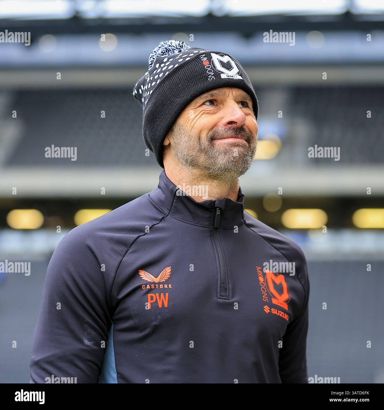Milton Keynes Dons Manager Paul Warne during the EFL League 2 match ...