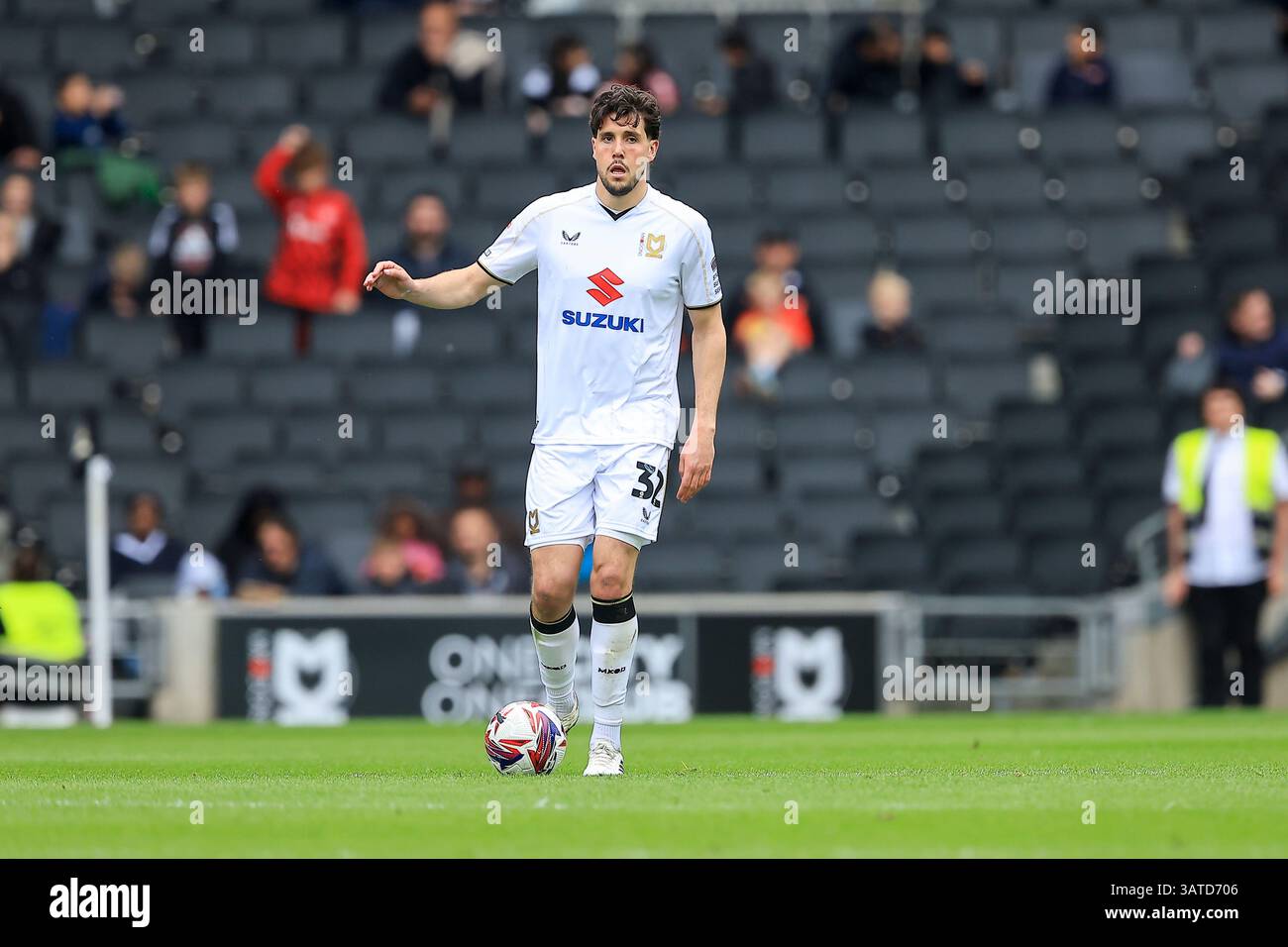 Milton Keynes Dons Defender Jack Sanders (32) during the EFL League 2 ...