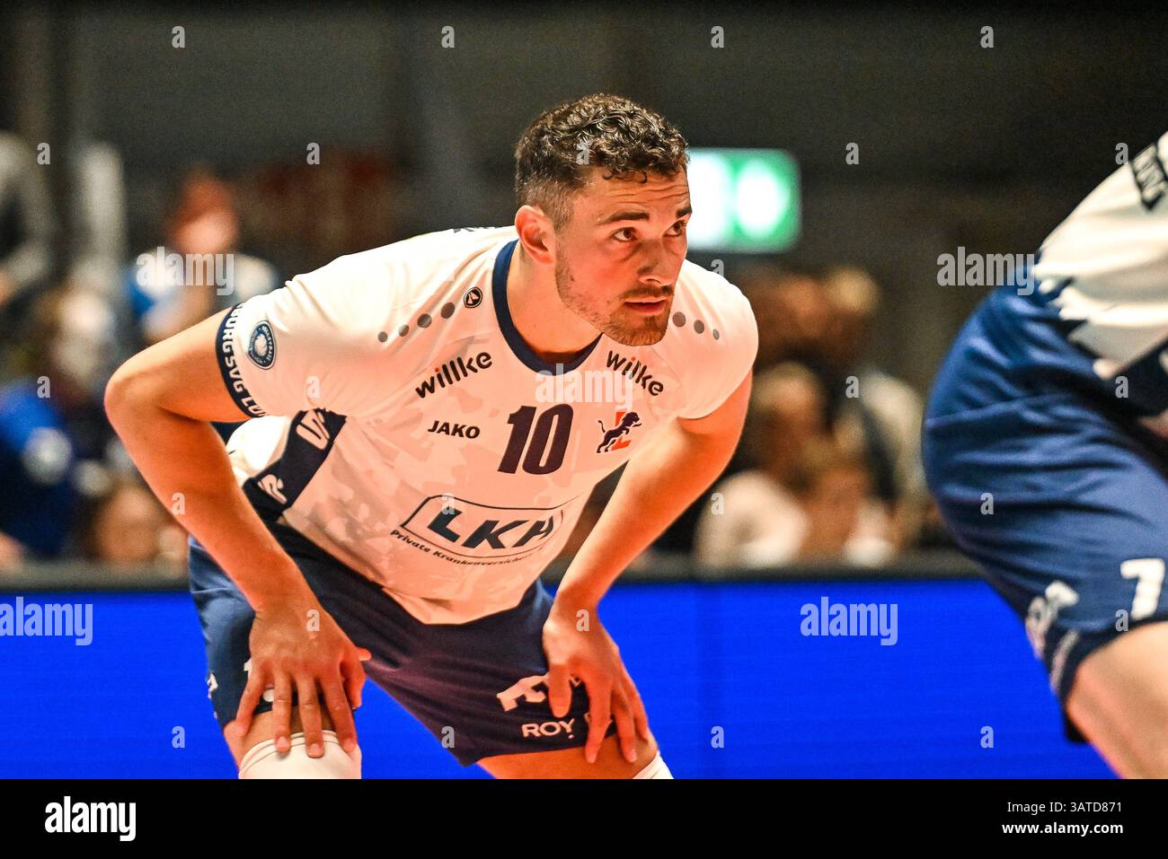 16.04.2025, Spacetech Arena, Friedrichshafen, GER, VBL, VfB Friedrichshafen vs SVG L?neburg, im ...