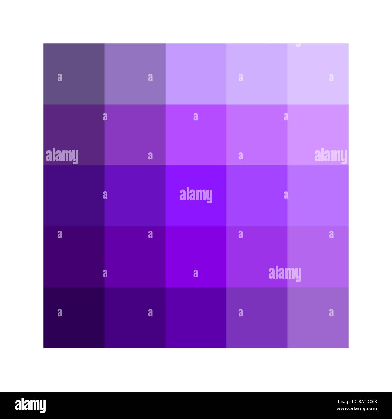Purple gradient palette. Color tile composition. Square vector blocks ...