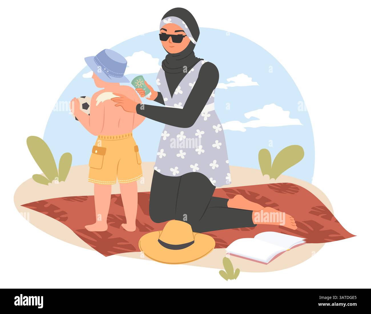 Mother child in stylish Stock Vector Images - Alamy