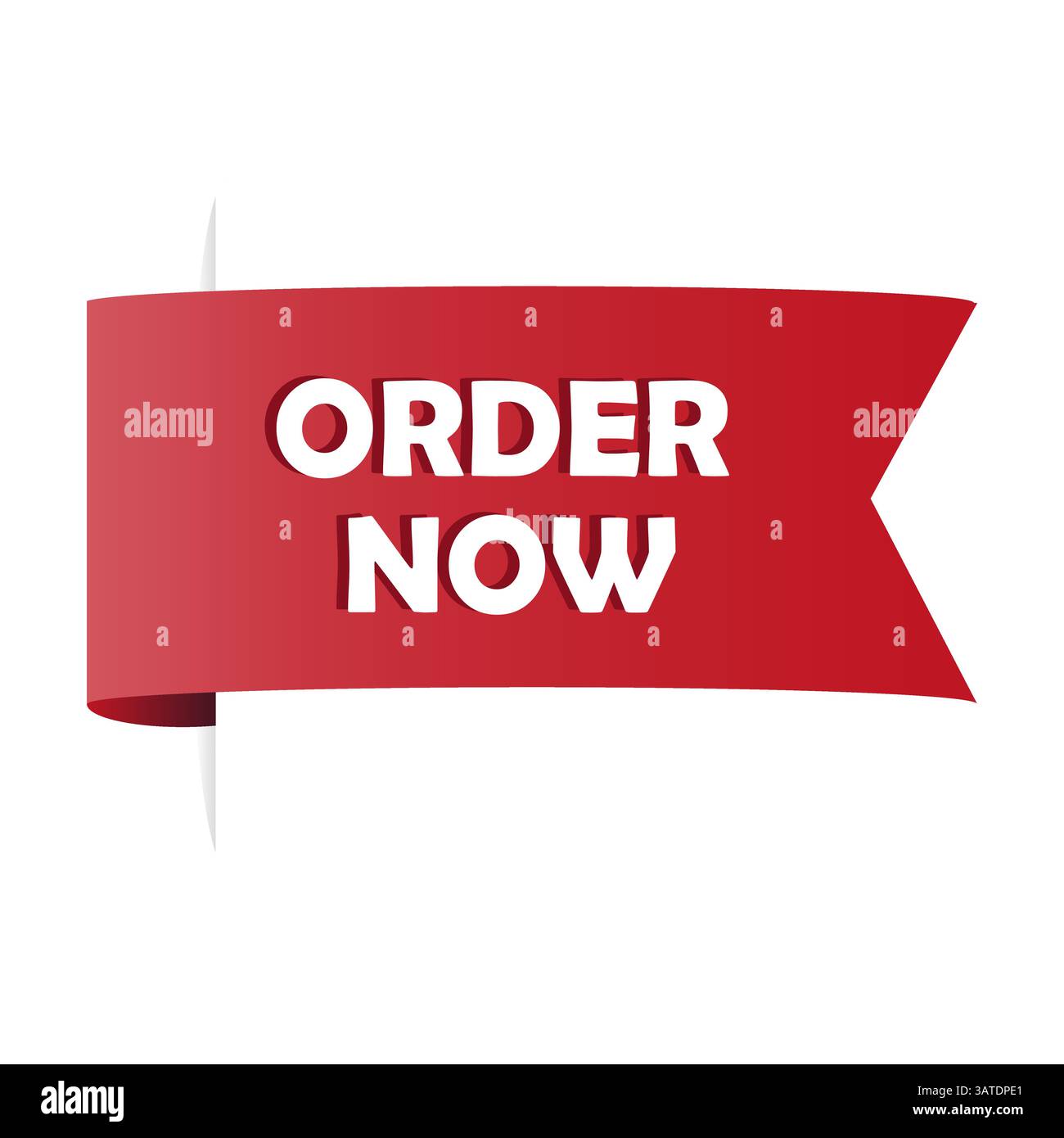 Red ribbon label. Most popular message. Bold vector banner. Promotional ...