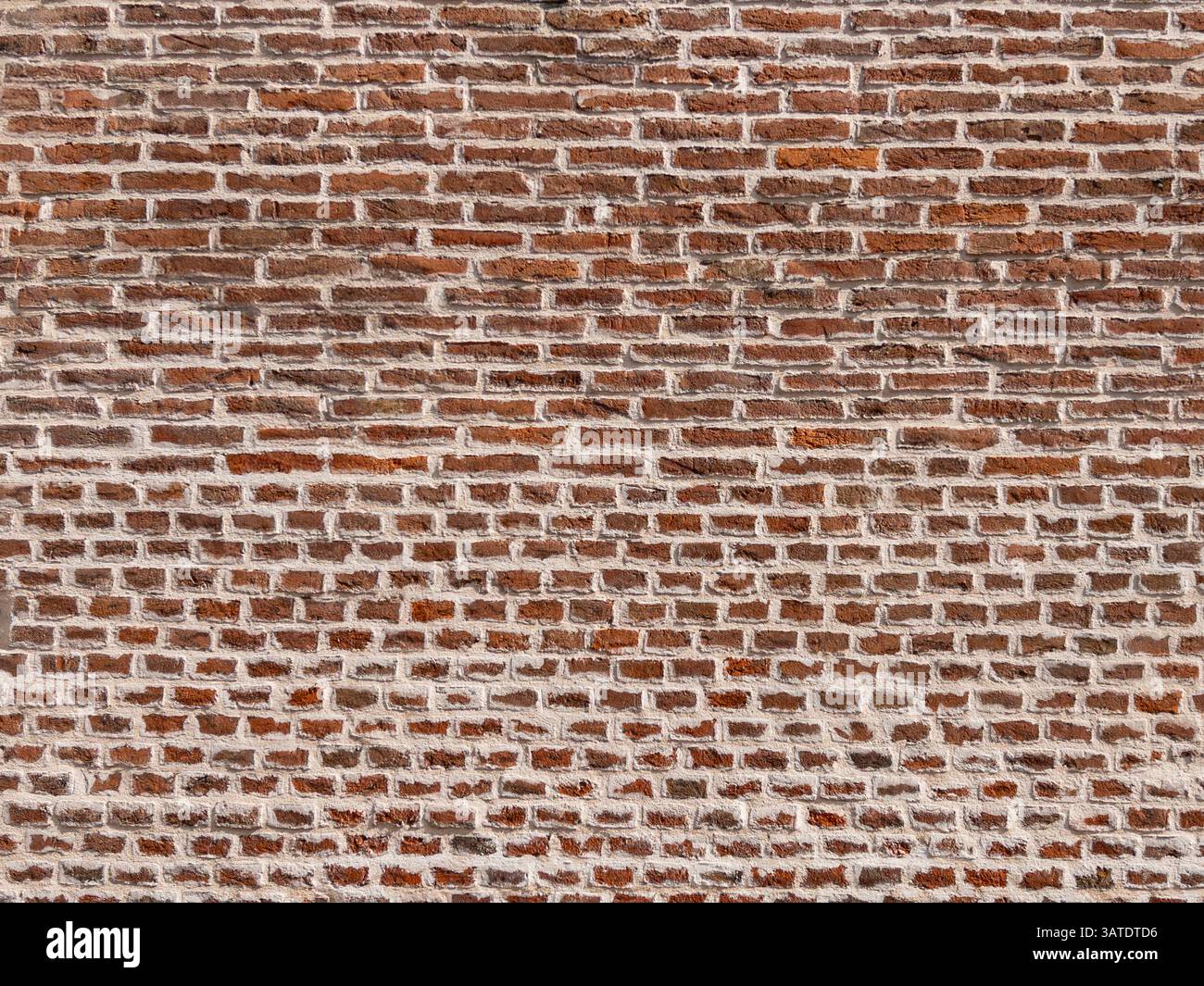 Texture of red old brick wall ancient, background of vintage retro ...