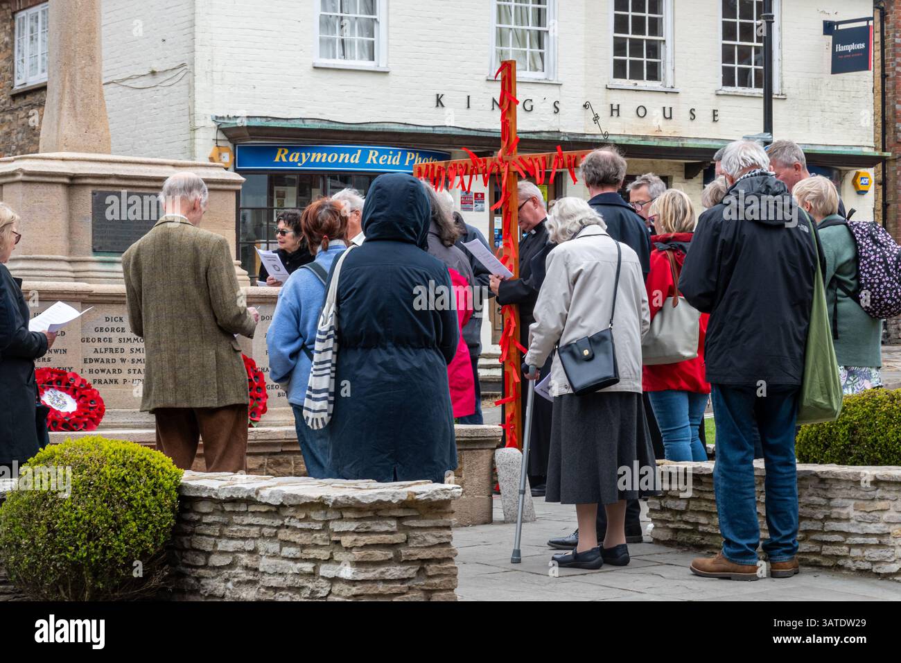 Good Friday procession in Haslemere, Surrey, England, UK. April 18th ...