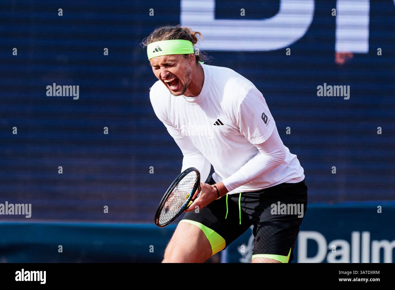 Alexander Zverev (Deutschland) jubelt im Match gegen Tallon Griekspoor (Niederlande) BMW Open by ...