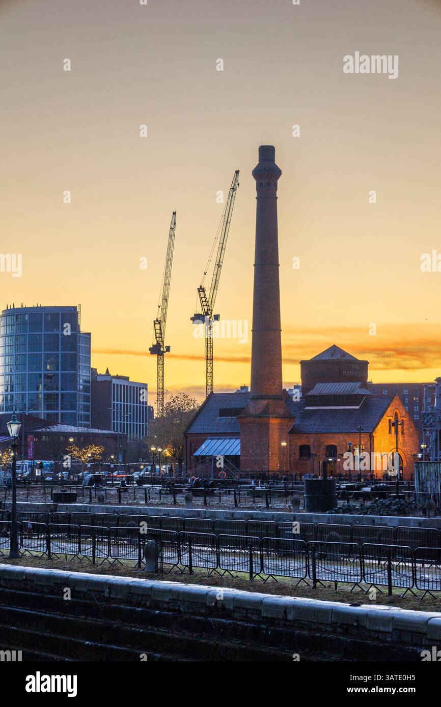 The Pump House on Albert Dock in Liverpool, a major tourist attraction ...