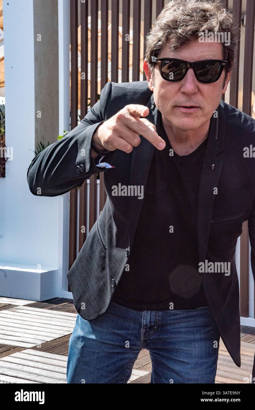 Manel Fuentes attends the fifth day of the Conde de Godó Trophy, on ...