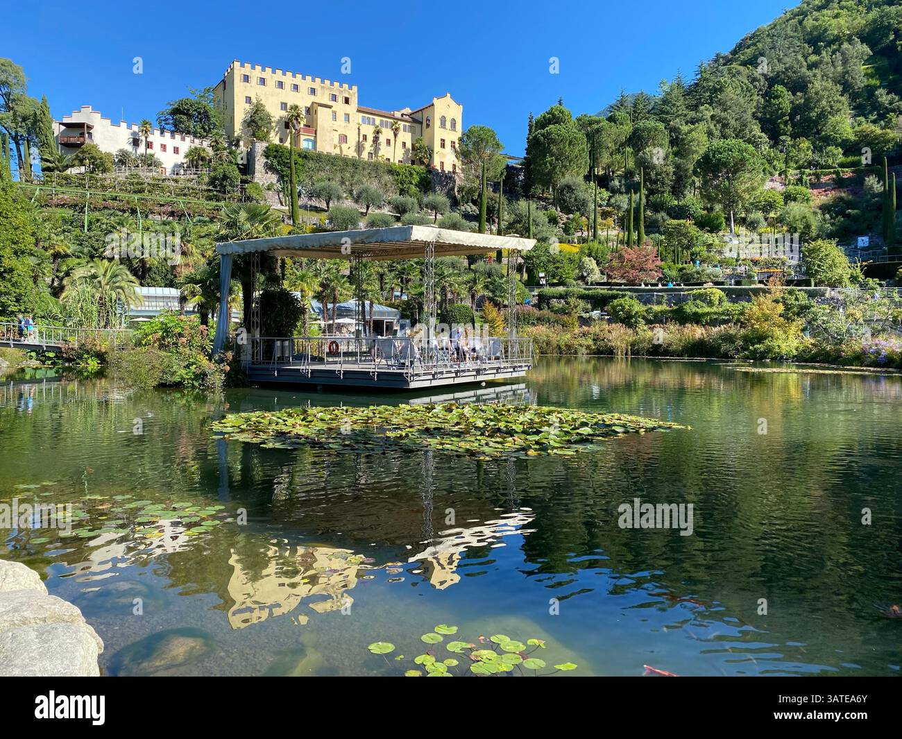 Schloss Castle Trauttmansdorff Meran Stock Photo - Alamy