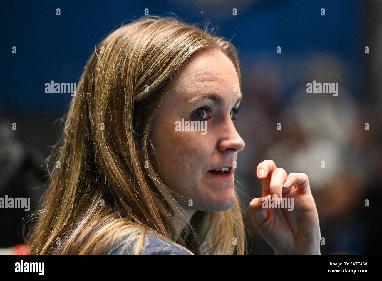 16.04.2025, Spacetech Arena, Friedrichshafen, GER, VBL, VfB Friedrichshafen vs SVG L?neburg, im ...