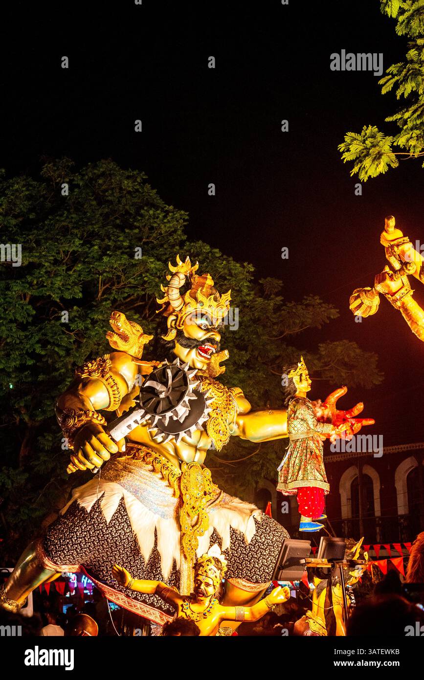 Panaji Goa, India, March 18th 2025 traditional and religious figures ...