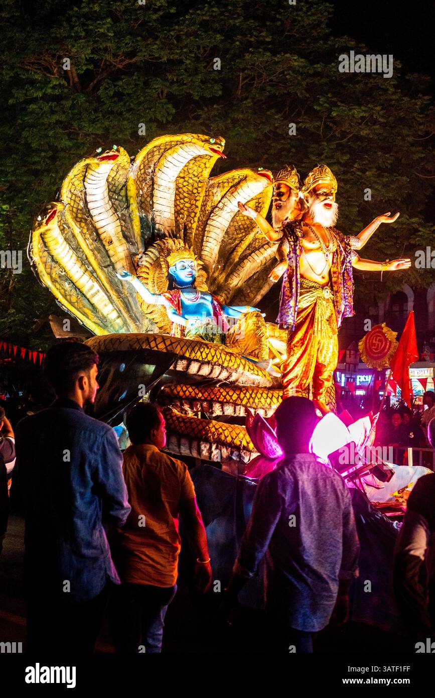 Panaji Goa, India, March 18th 2025 traditional and religious figures ...