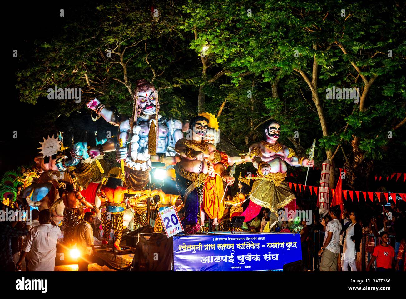 Panaji Goa, India, March 18th 2025 traditional and religious figures ...