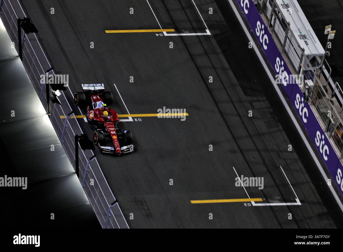 Jeddah, Saudi Arabia. 18th Apr, 2025. Lewis Hamilton (GBR) Ferrari SF ...