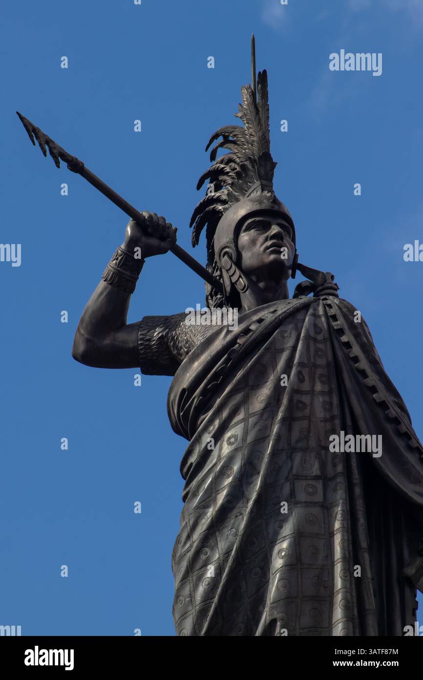 Mexico City, Mexico - November 14, 2024: Monument to Cuauhtemoc is an ...