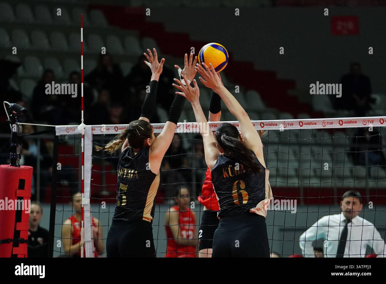 ISTANBUL, TURKIYE - APRIL 13, 2025: Seyma Ercan Kucukaslan and Kubra ...