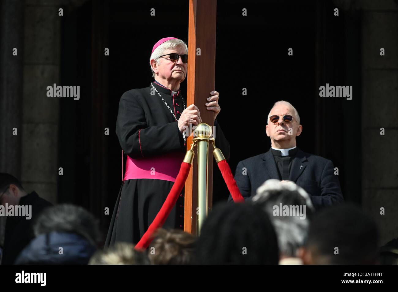 Paris, France. 18th Apr, 2025. Way of the Cross of the Archbishop of ...