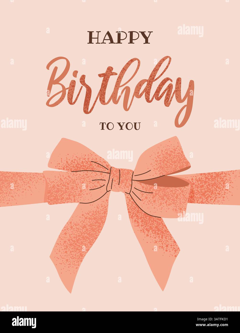 Happy Birthday greeting card. Vertical template Stock Vector Image ...
