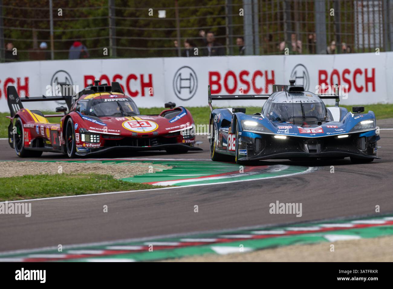 Imola, Italy. 18 April, 2025. ALPINE ENDURANCE TEAM #36 HYPERCAR ...