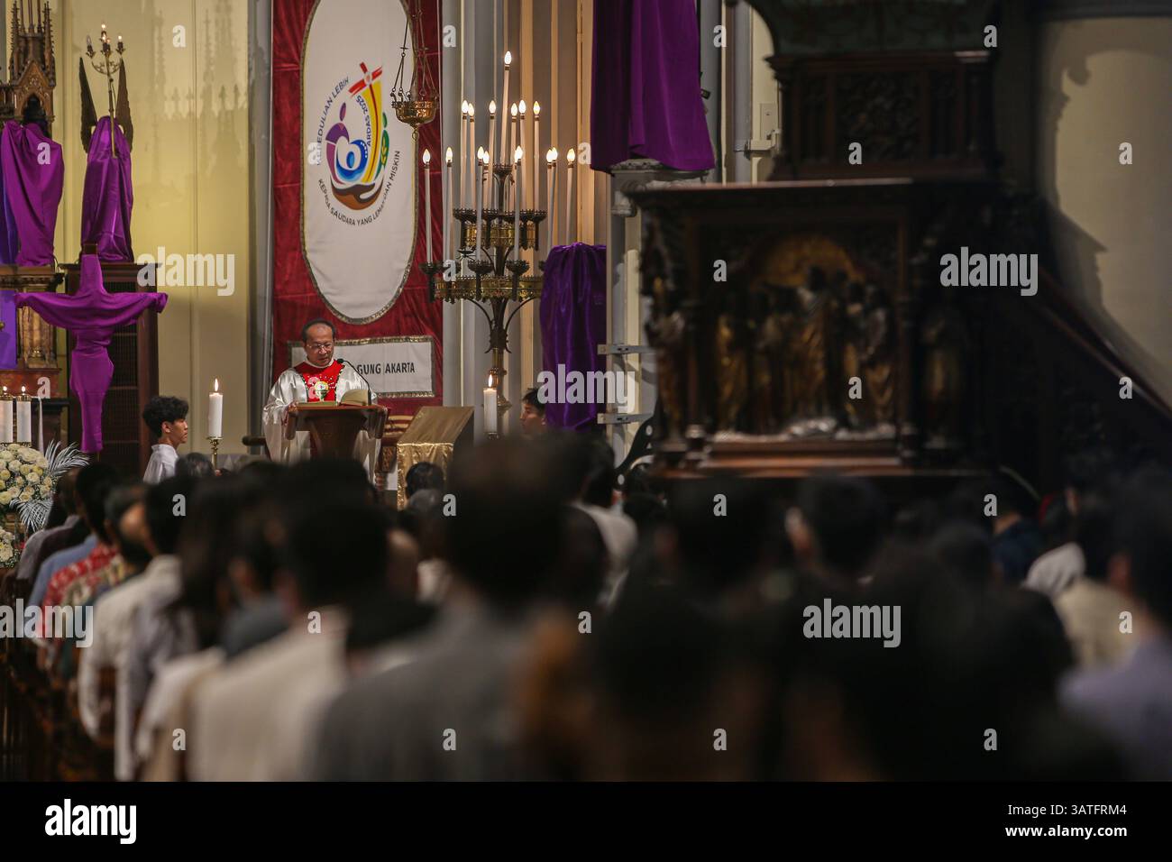 Central Jakarta, Jakarta, Indonesia. 17th Apr, 2025. Father Albertus ...
