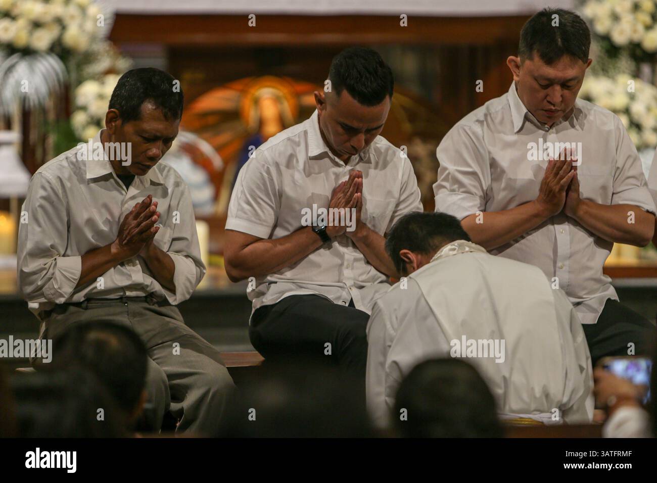Central Jakarta, Jakarta, Indonesia. 17th Apr, 2025. Father Albertus ...