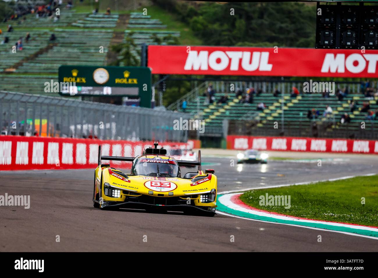 Imola, Italie. 18th Apr, 2025. 83 HANSON Phil (gbr), KUBICA Robert (pol ...