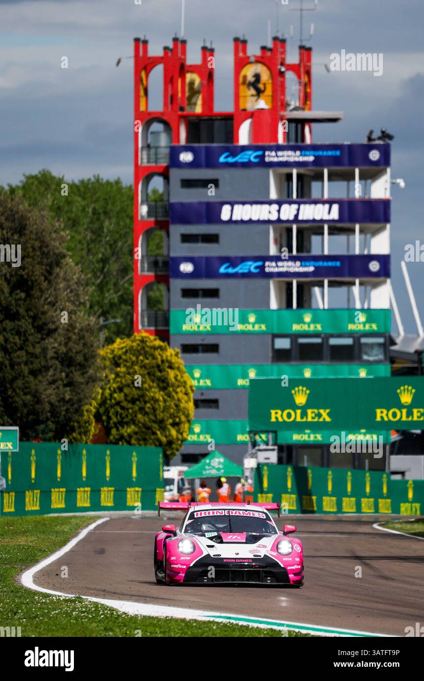 Imola, Italie. 18th Apr, 2025. 85 FREY Rahel (swi), GATTING Michelle ...