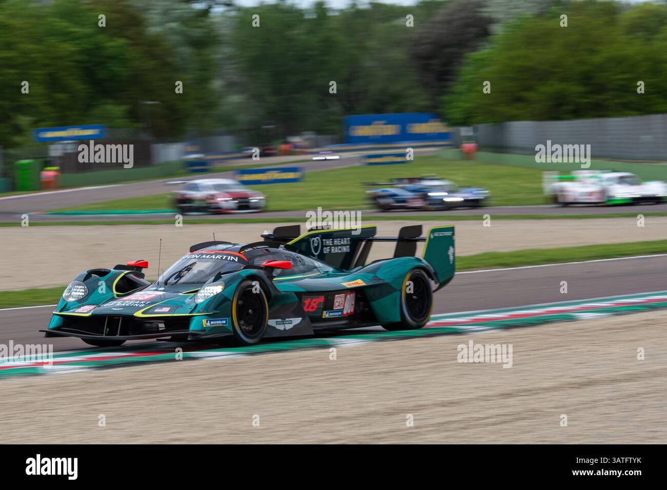Imola, Italy. 18 April, 2025. ASTON MARTIN THOR TEAM #009 HYPERCAR ...