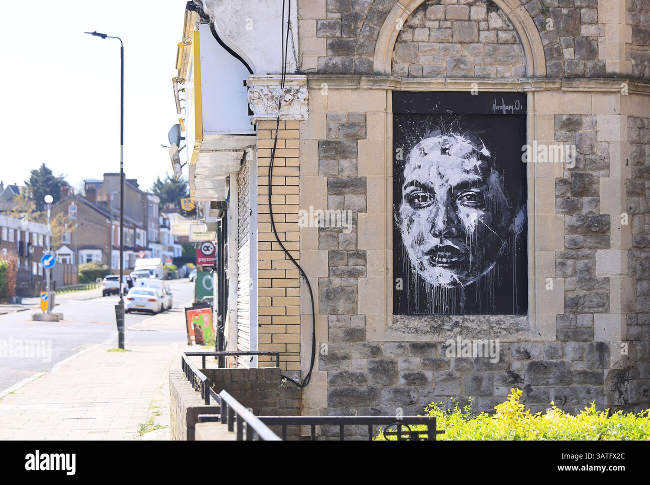 Street art on Maple Road in Penge, SE20, London, UK Stock Photo - Alamy