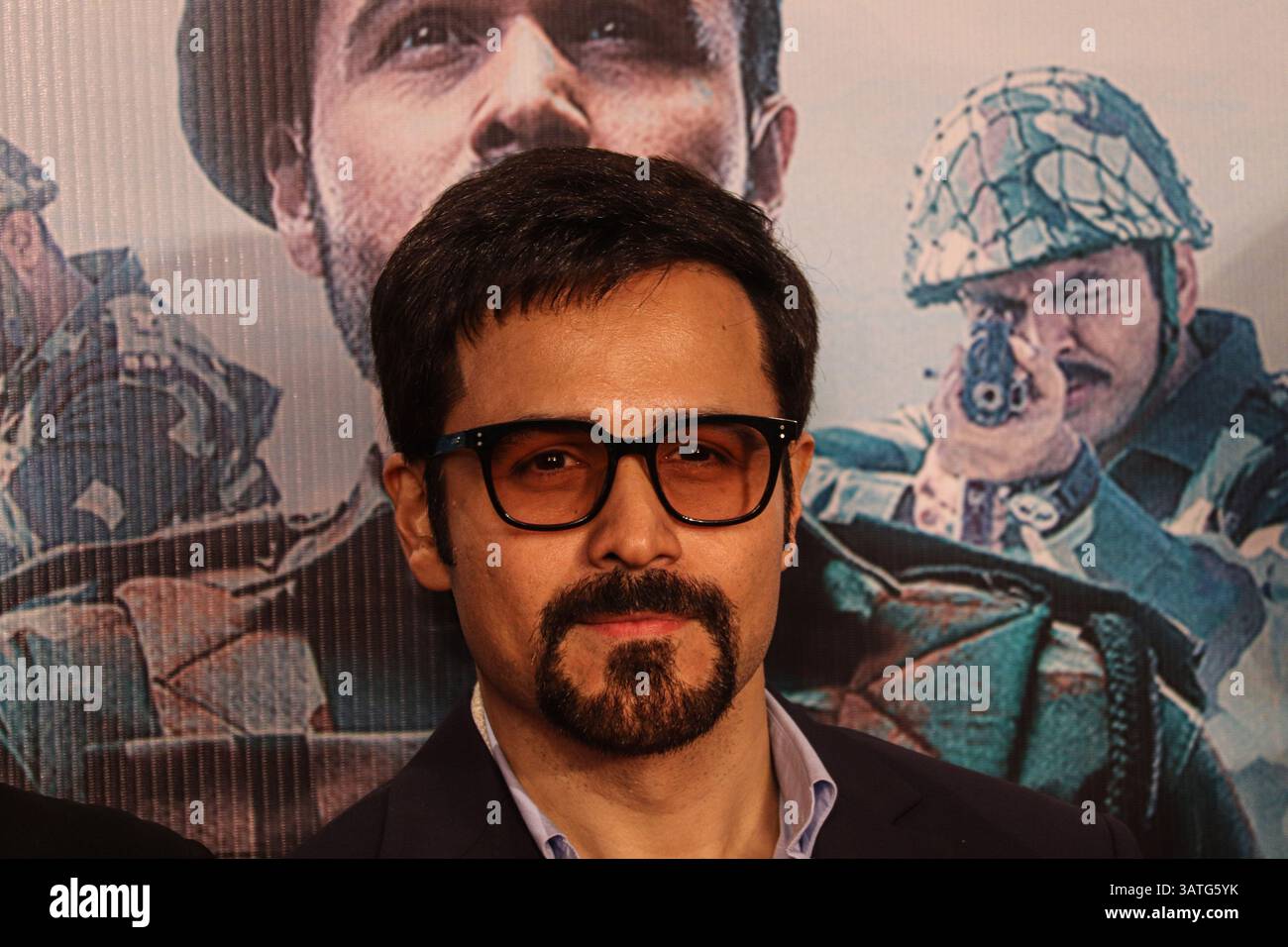 Indian Bollywood actor Emraan Hashmi attends the screening of the movie ...