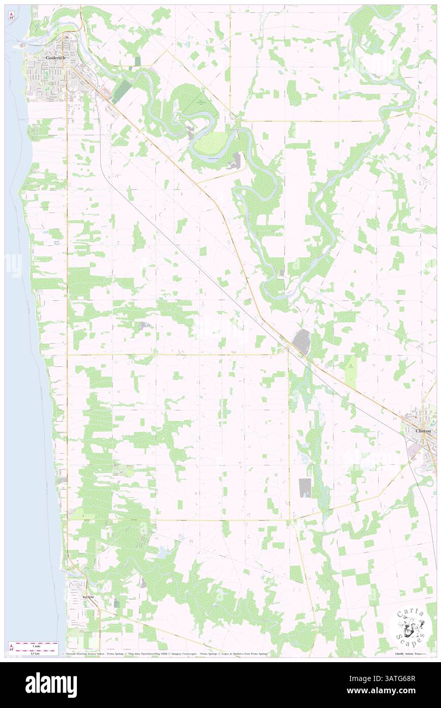 Map of goderich ontario Cut Out Stock Images & Pictures - Alamy